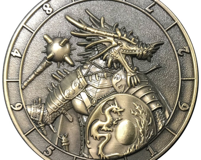 Dice Coins D10 One Digit Dragonborn Coin, RPG Dice, Dungeons & Dragons ...