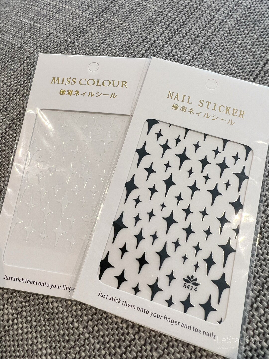 Four-pointed Stars Nail Art Stickers | Nail Accessories | Self Adhesive ...