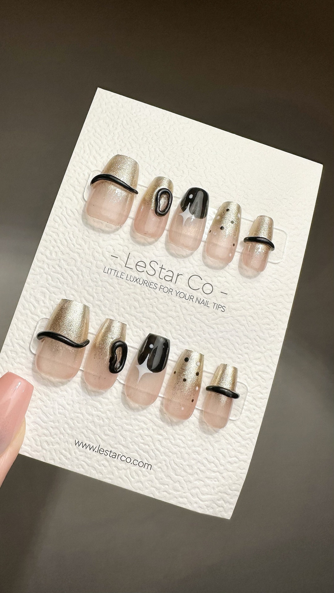 Reusable Press on Nails|premium Handmade Press on Nails Gel | Fake ...