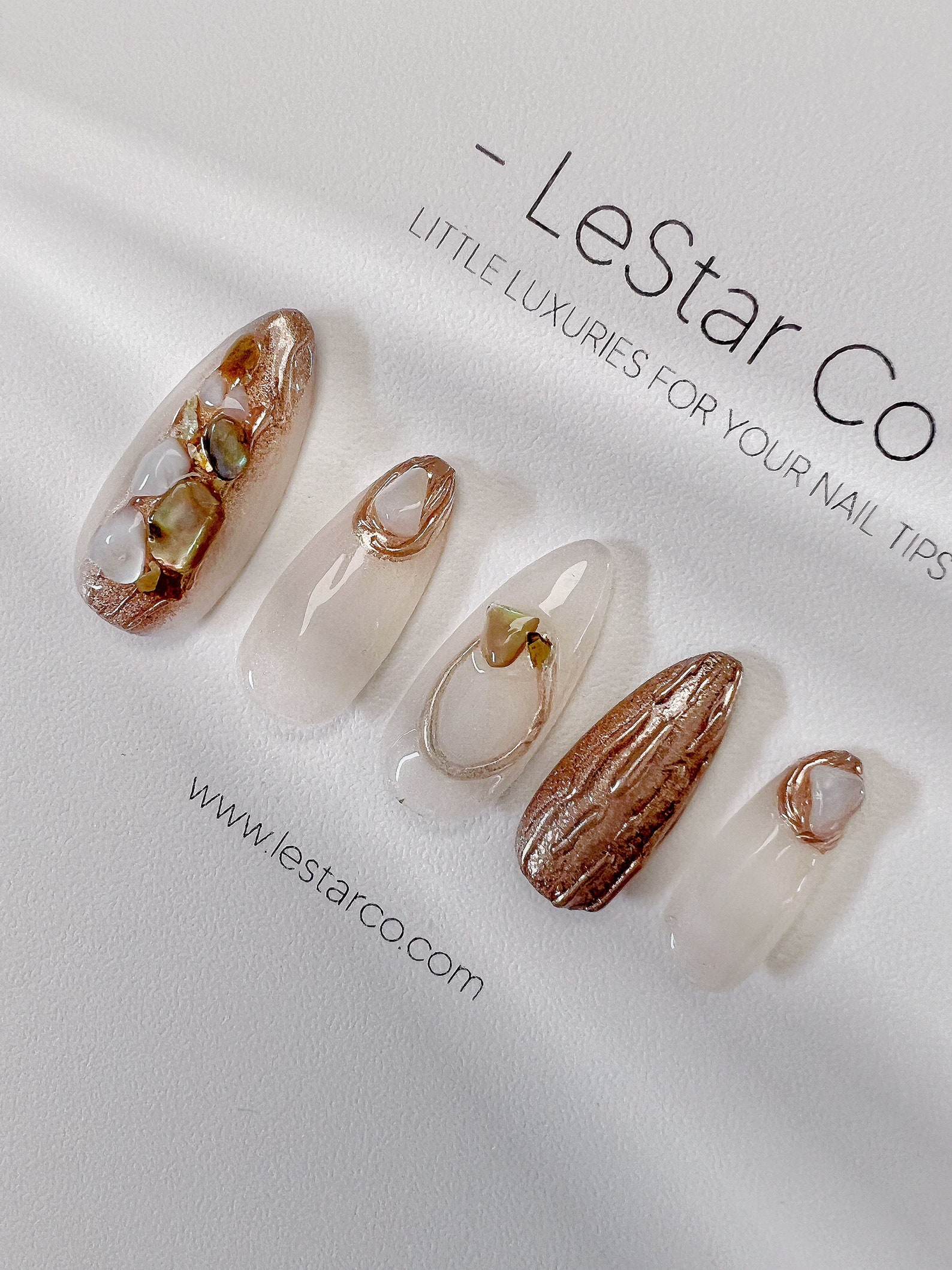 Reusable Gemstone Inspired Vol III Premium Press on Nails Gel - Etsy