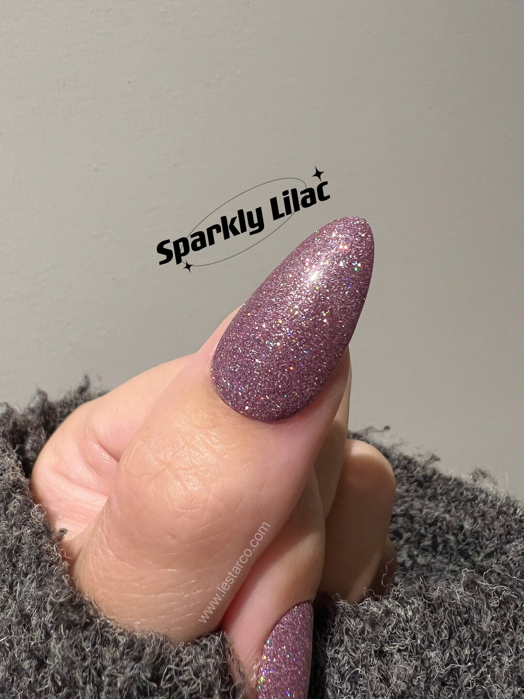 Sparkly Lilac Holographic Glitter Ultra Shine Long Lasting Brush on UV ...
