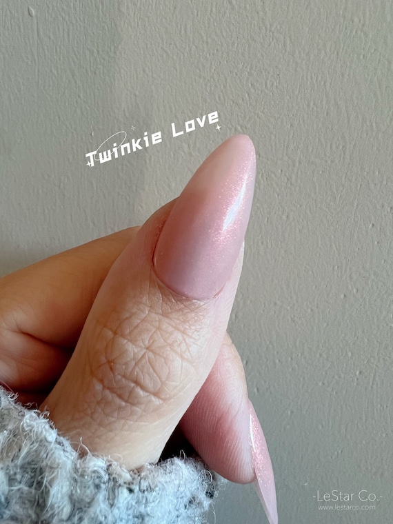 Twinkie Love Sheer Pink W/ Pink Shimmer Ultra Shine Long - Etsy