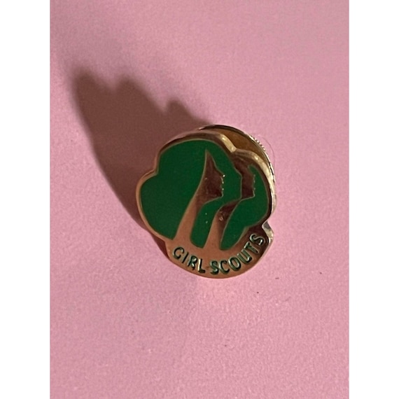 Vintage Girl Scout Membership Star Pin - Gem