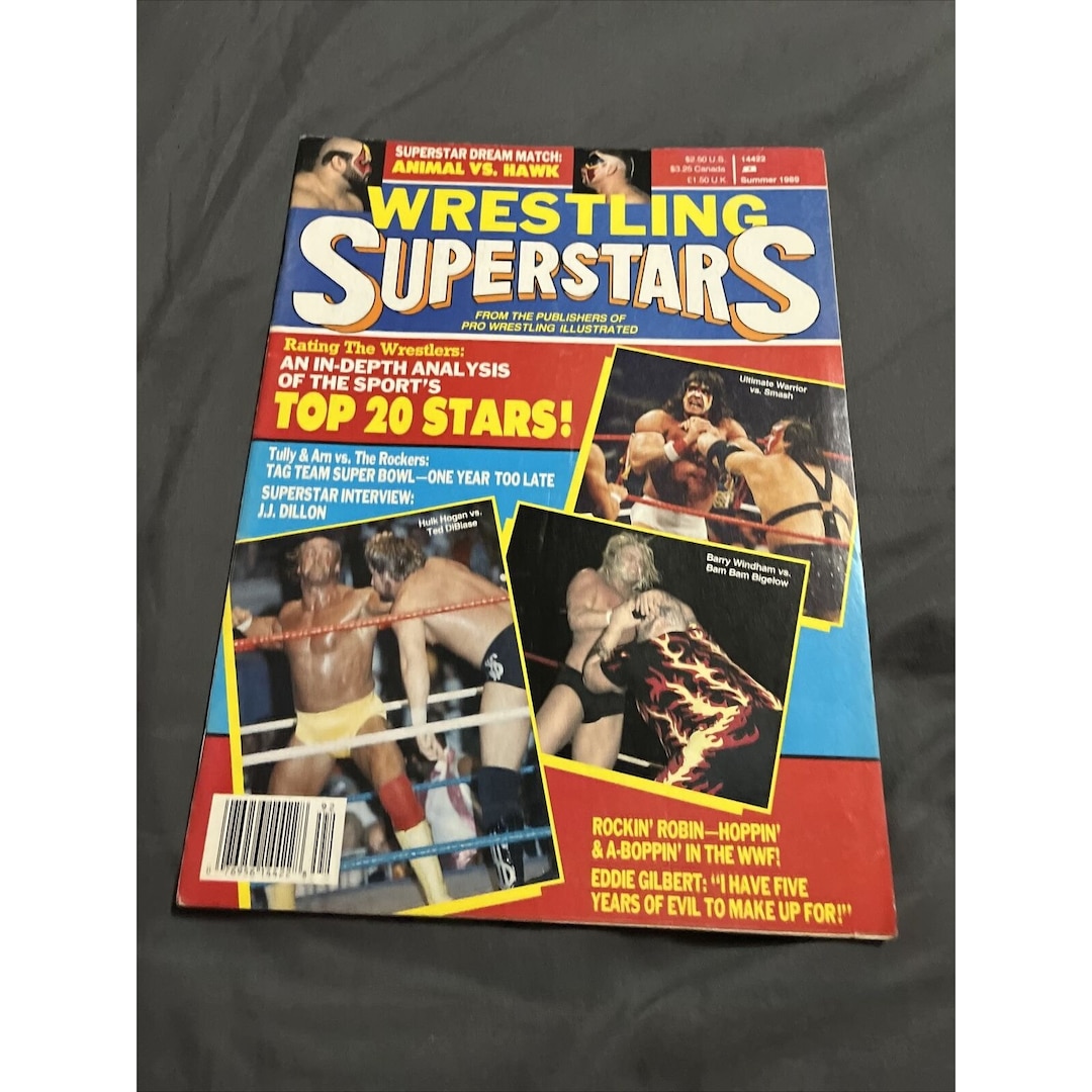 Wrestling Superstars Winter 1988 Hulk Hogan Ric Flair Rick Rude Sting ...