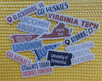 College Stickers - Etsy