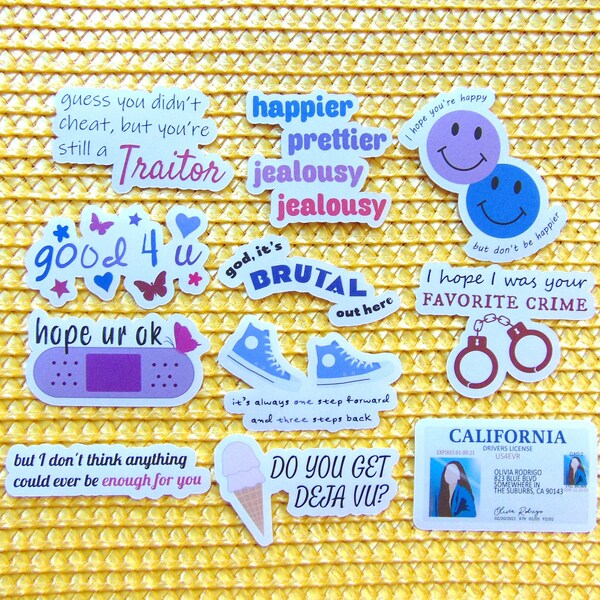 Sour Album Stickers - Etsy