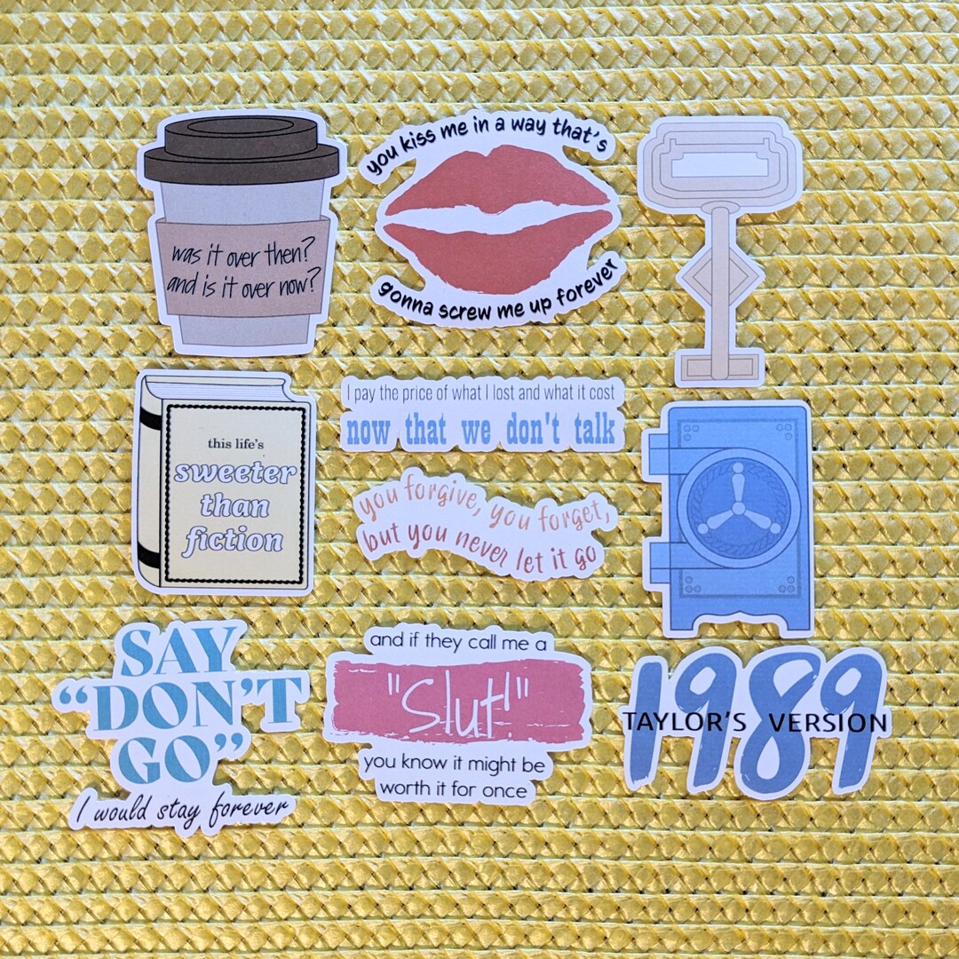 Taylor Swiftie Stickers 1989 Album Taylor Version From Vault Songs Eras ...