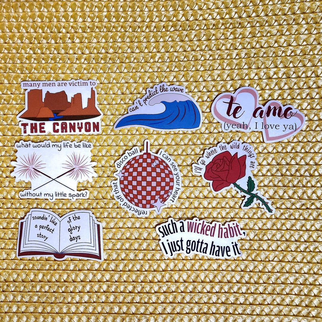 Ashton Irwin Stickers Blood on the Drums Side Two the Roses Album 5 ...