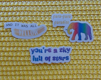 Stickers Coldplay - Etsy