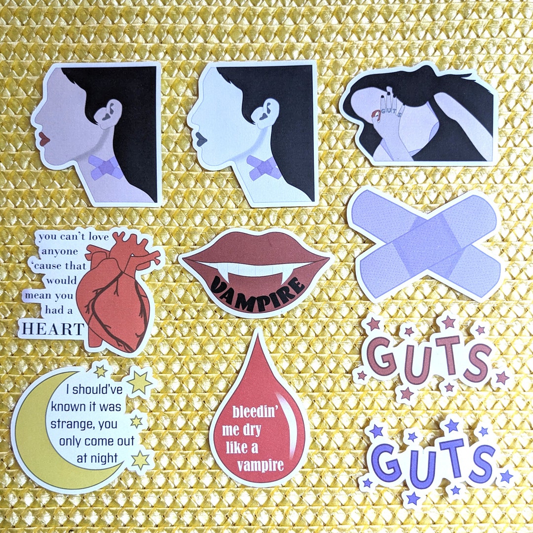 Guts Inspired Stickers Olivia Vampire Song Album Tour Pack or ...
