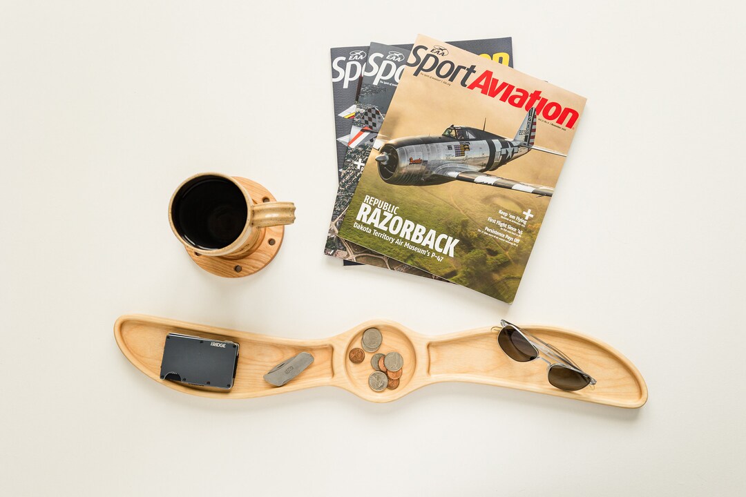 Pilot Gift, Aviation Decor, Propeller Tray, Gift for Pilot, Hanger ...