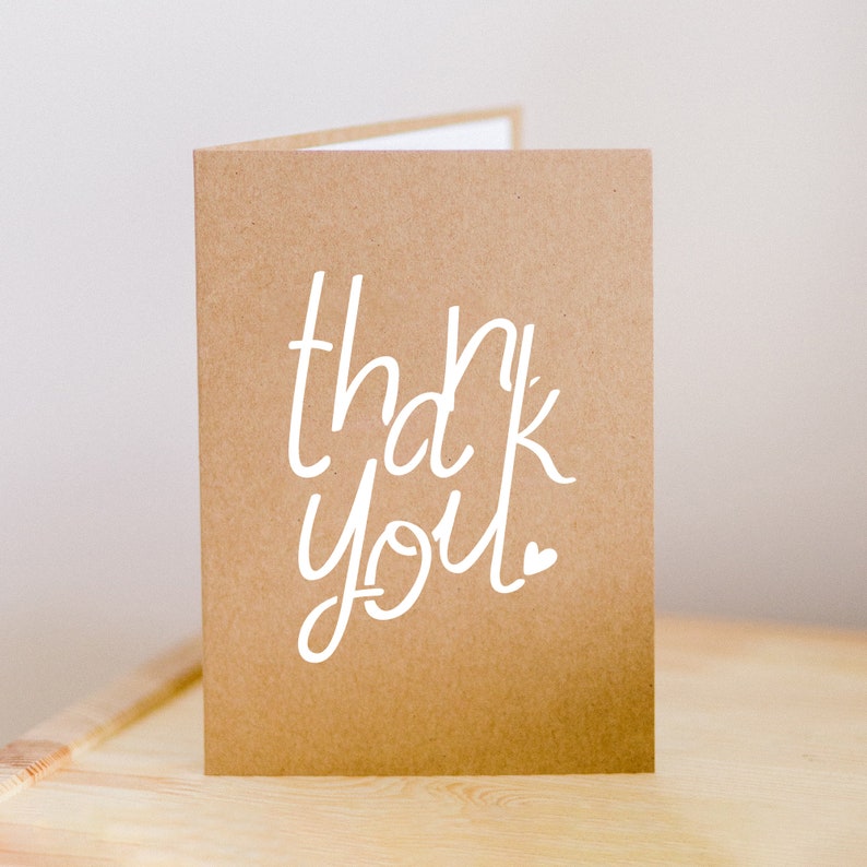 Thank You Card, Thank You Jumble, Cricut Template - Etsy