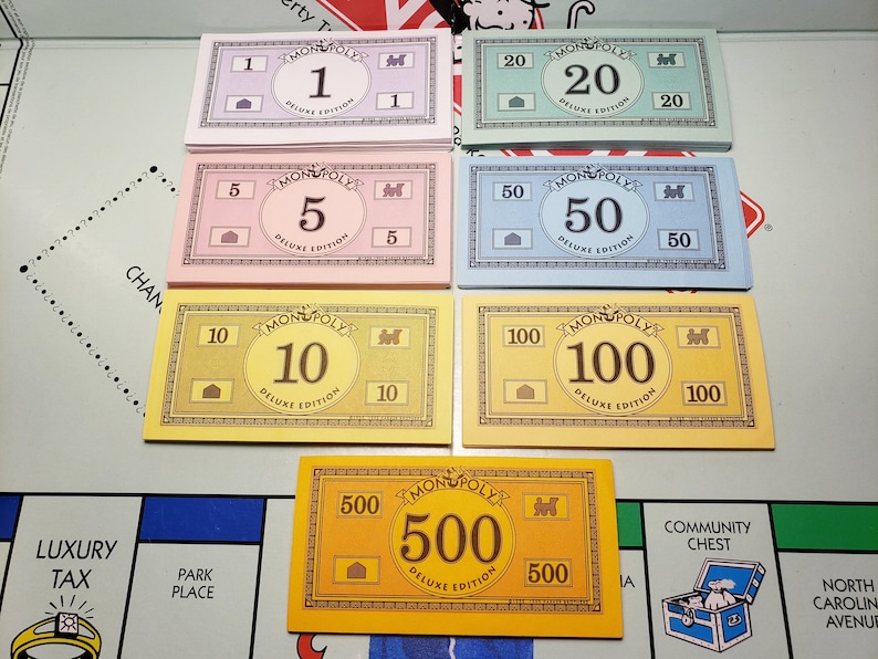 1998 MONOPOLY DELUXE EDITION Money - Etsy
