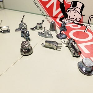 ORIGINAL MONOPOLY TOKENS With Money Bag - Etsy