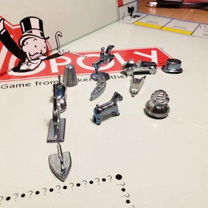 ORIGINAL MONOPOLY TOKENS With Money Bag - Etsy