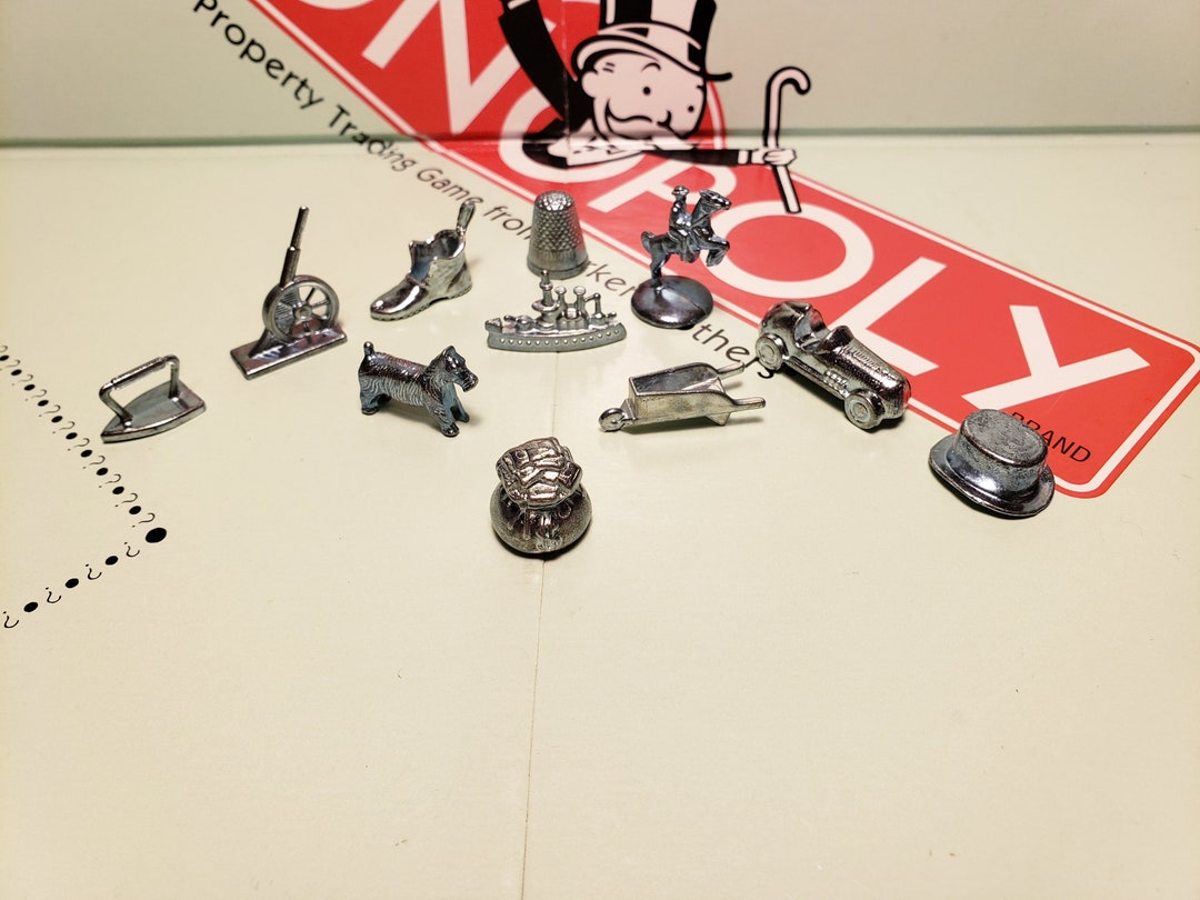 ORIGINAL MONOPOLY TOKENS With Money Bag - Etsy