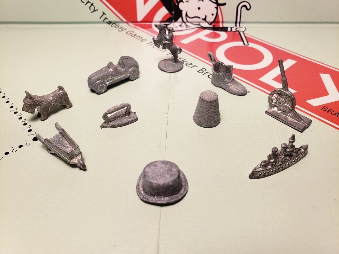 VINTAGE 1950's MONOPOLY TOKENS Set - Etsy