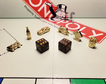Gold Monopoly | Etsy
