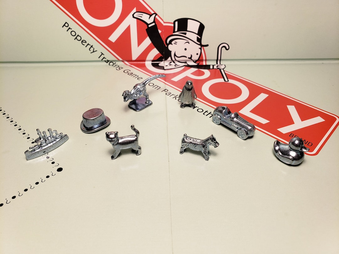 Set of Monopoly Tokens NEW EDITION - Etsy