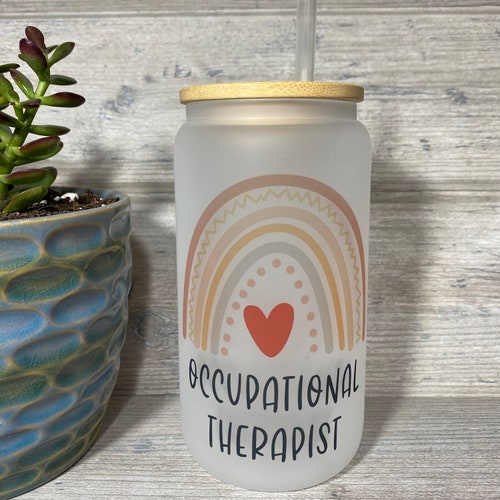 Occupational Therapy Frosted Glass Tumbler OT Gift Rehab - Etsy