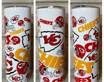 Chiefs 20 Oz Sublimation Tumbler Wrap - Etsy