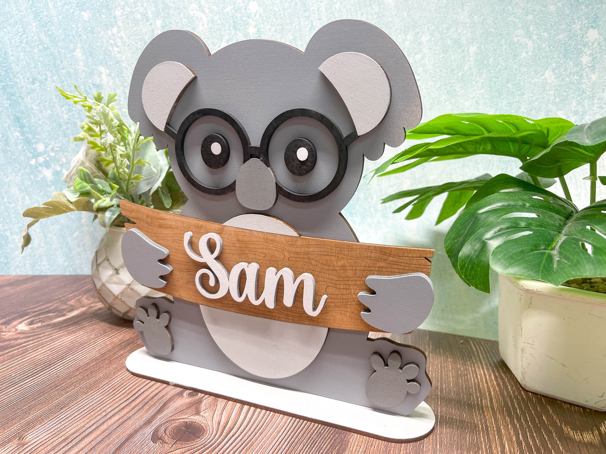 Zoo Animals Stand koala Girl or Boy - Etsy