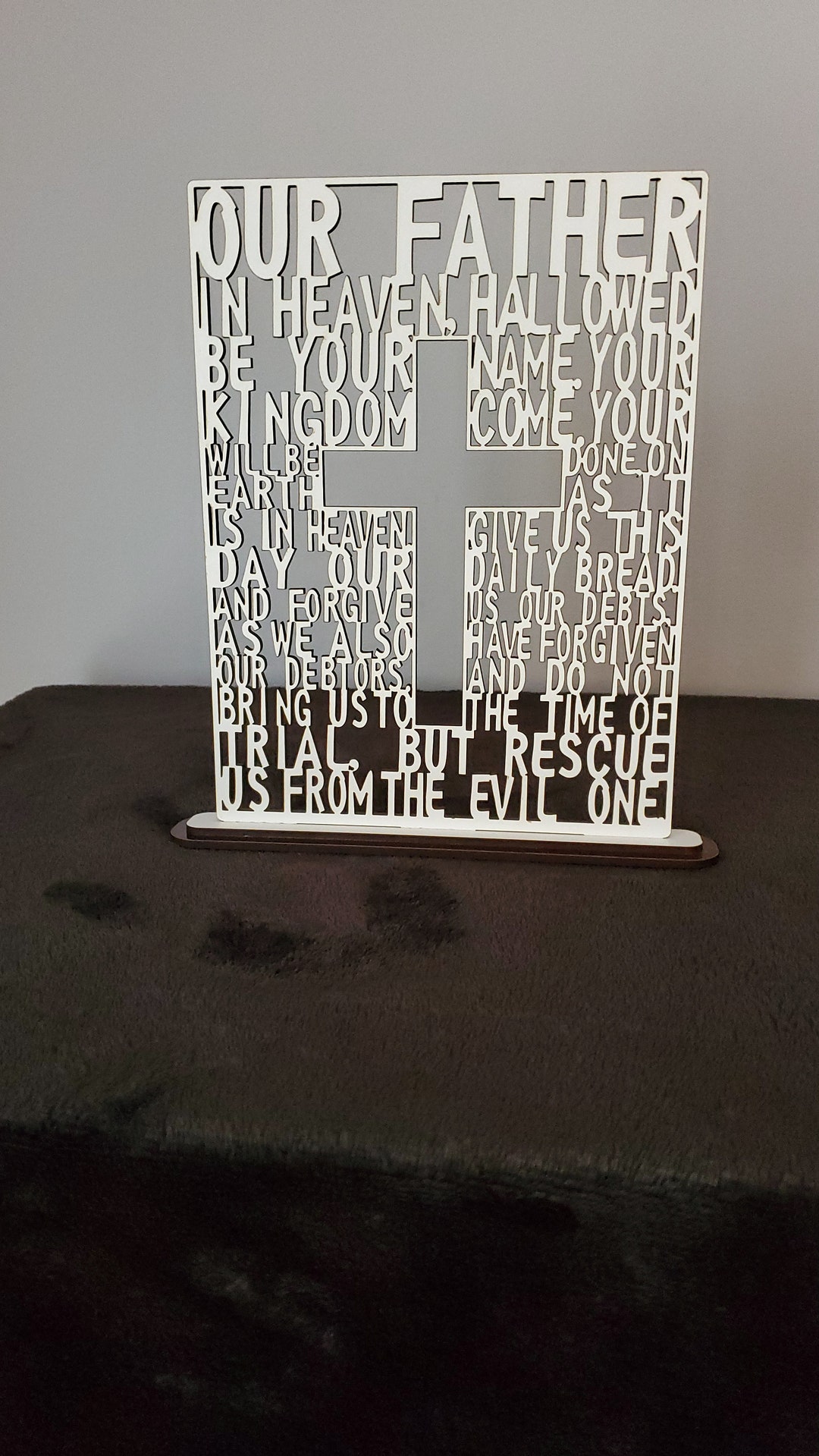 Our Father Prayer Display - Etsy