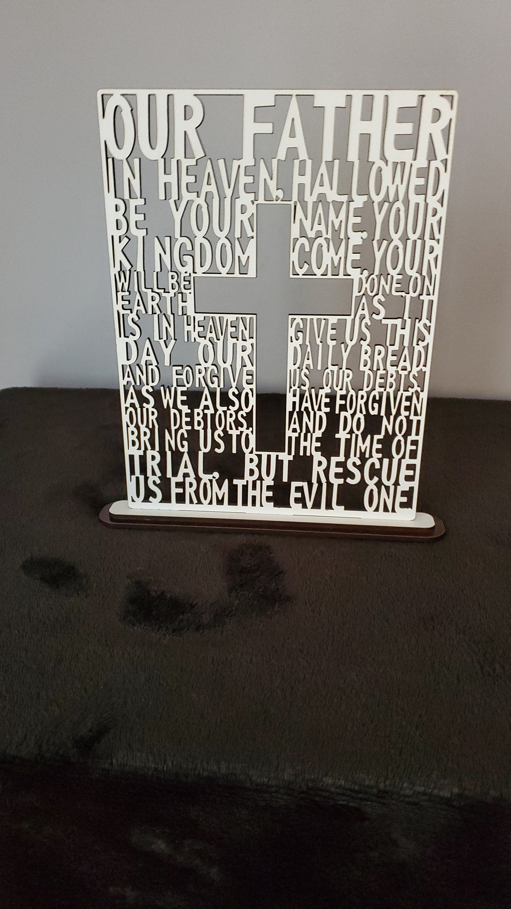 Our Father Prayer Display - Etsy