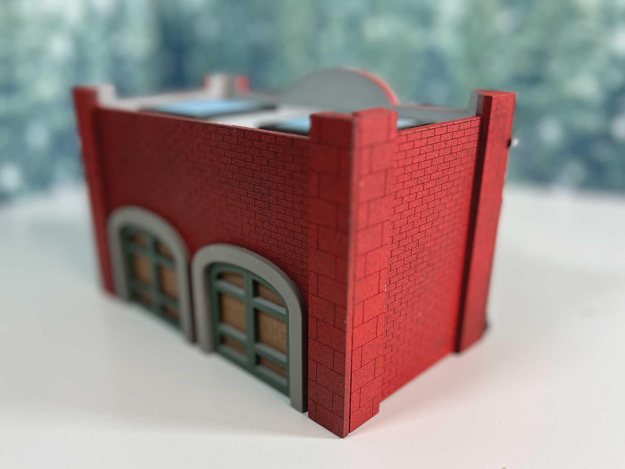 Christmas Village Firehouse | Holiday Village Firehouse | Miniature ...