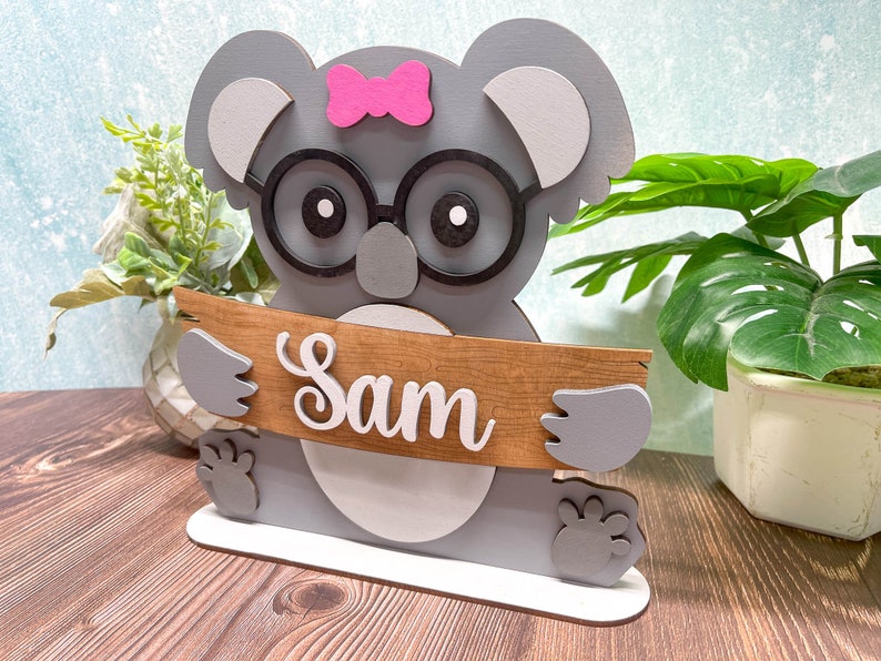 Zoo Animals Stand koala Girl or Boy - Etsy