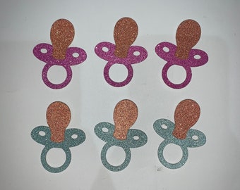 Pacifier Cupcake Toppers - Etsy
