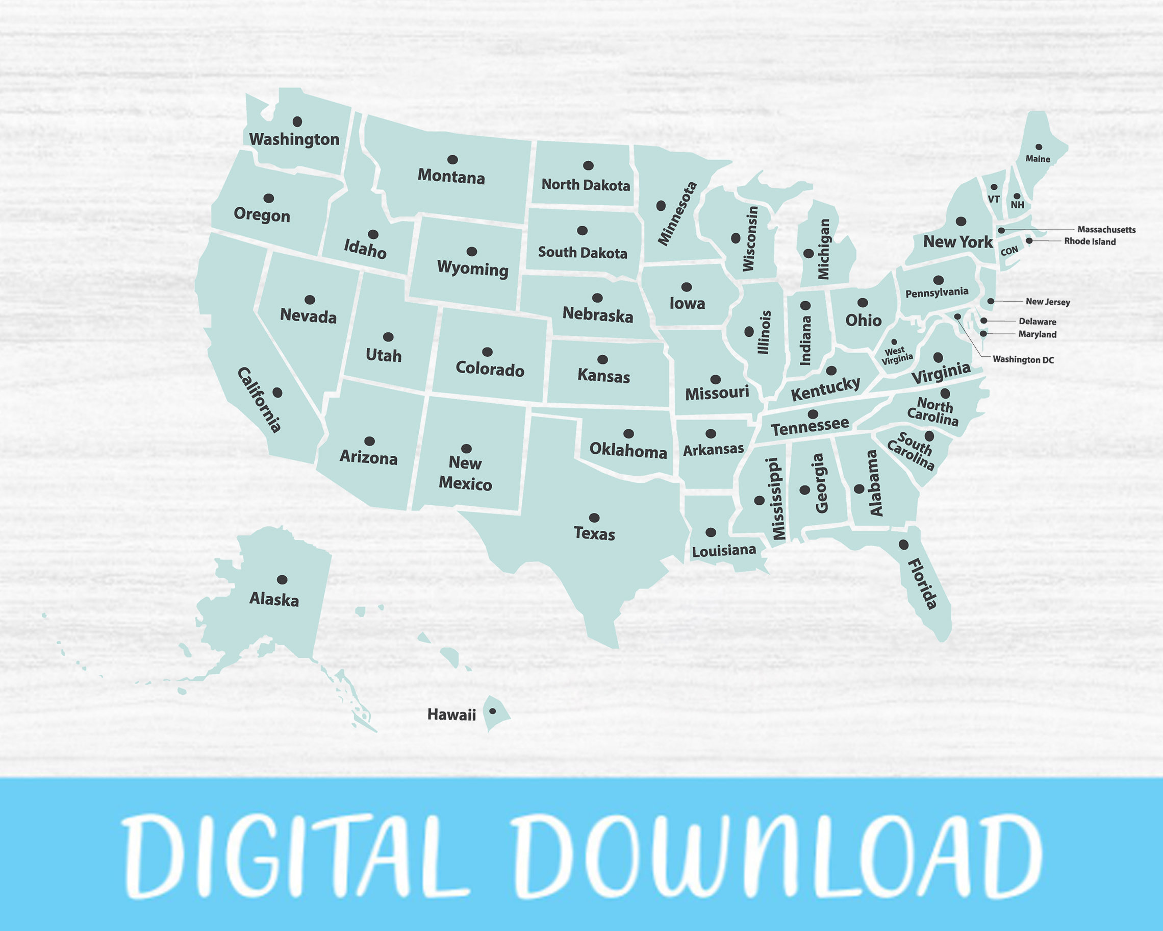 Usa Map Svg United States Map Svg America Map Svg Map Svg - Etsy México