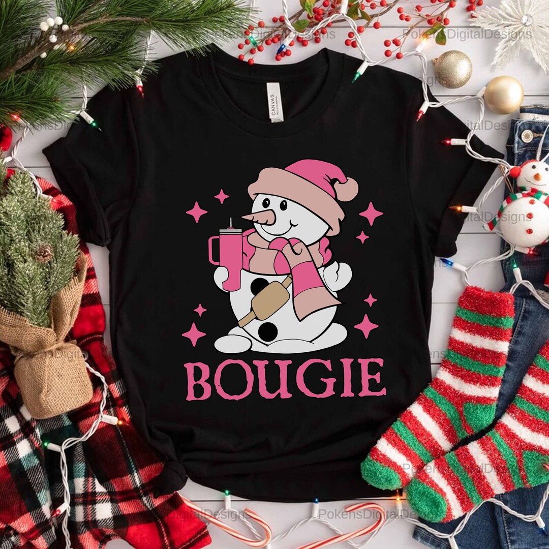 Bougie Christmas Svg Boojee Snowman Png Christmas Boogie Svg, Cute ...