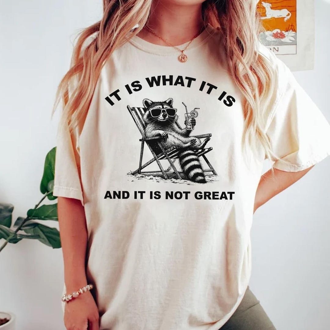 It is What It is Svg, Retro Raccoon Svg, Funny Raccoon Meme Shirt ...