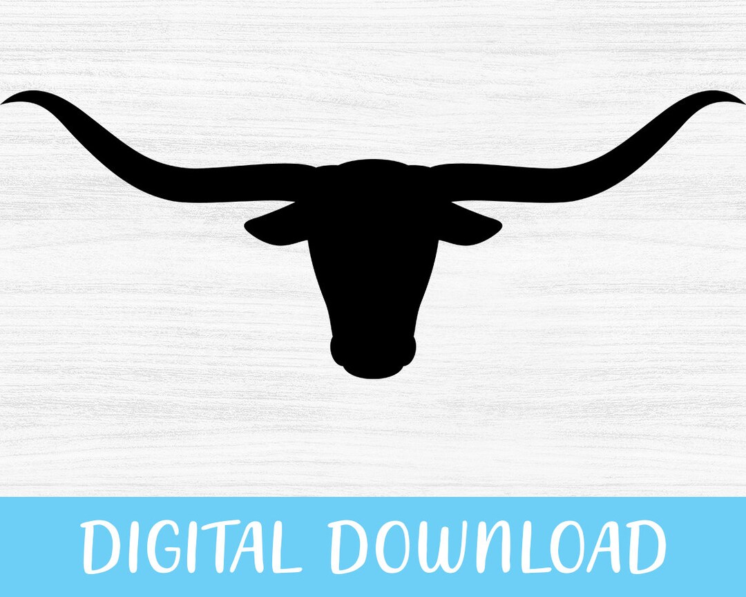 Texas Longhorn Head Svg Longhorn Svg Longhorn Head Svg - Etsy Hong Kong