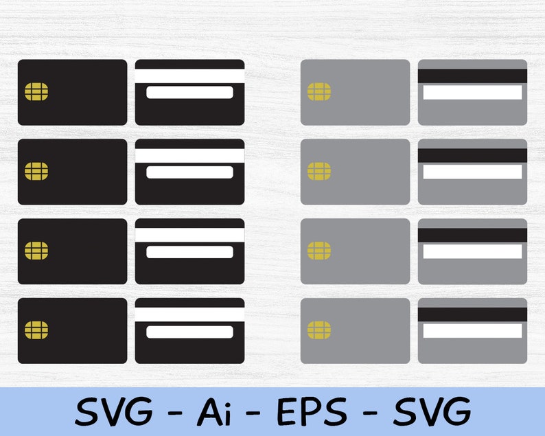 Credit Card Template Svg Credit Card Svg Business Card Svg - Etsy