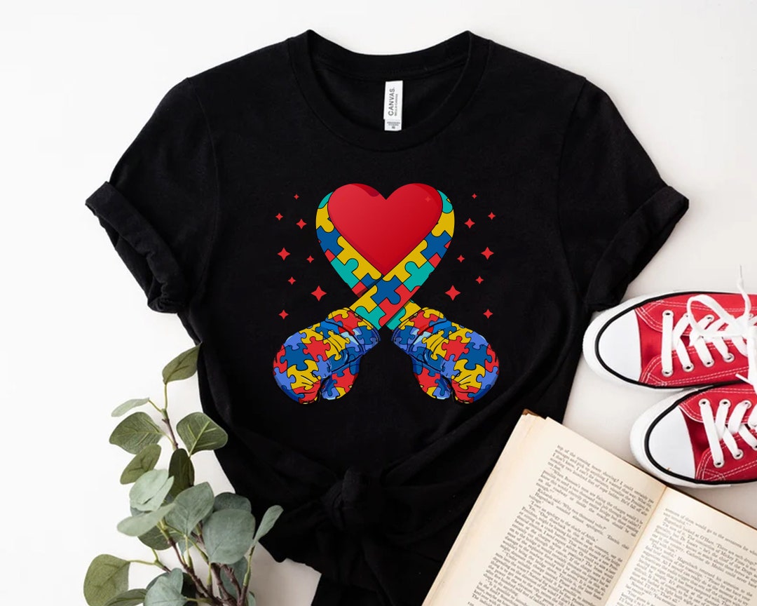 Autism Awareness With Boxing Gloves Png Neurodiversity Autism Awareness ...