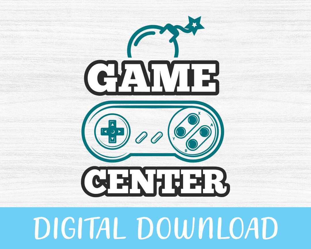 Game Center Svg Console Cut File Svg Game Controller Svg - Etsy