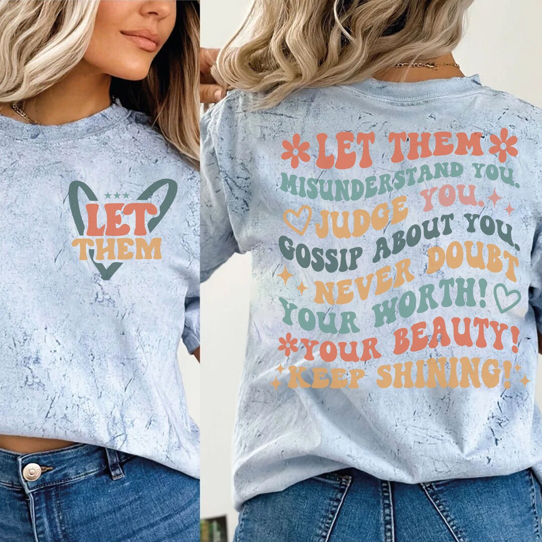 Let Them Misunderstand You Svg, Png, Self Love Svg, Self Worth ...