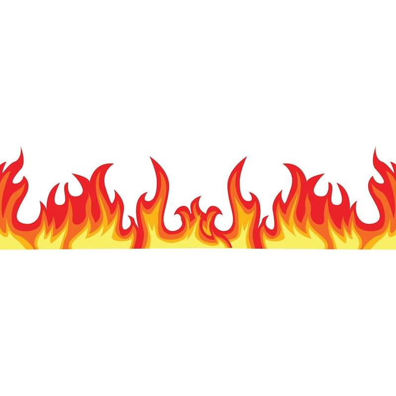 Line of Flame Decals - Etsy