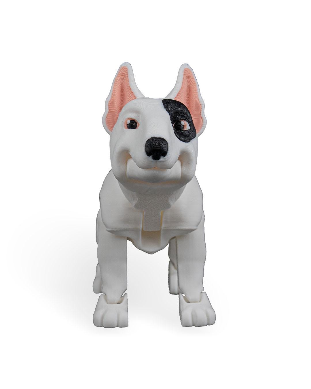 3-D Printed Waggle Tail Bull Terrier - Etsy