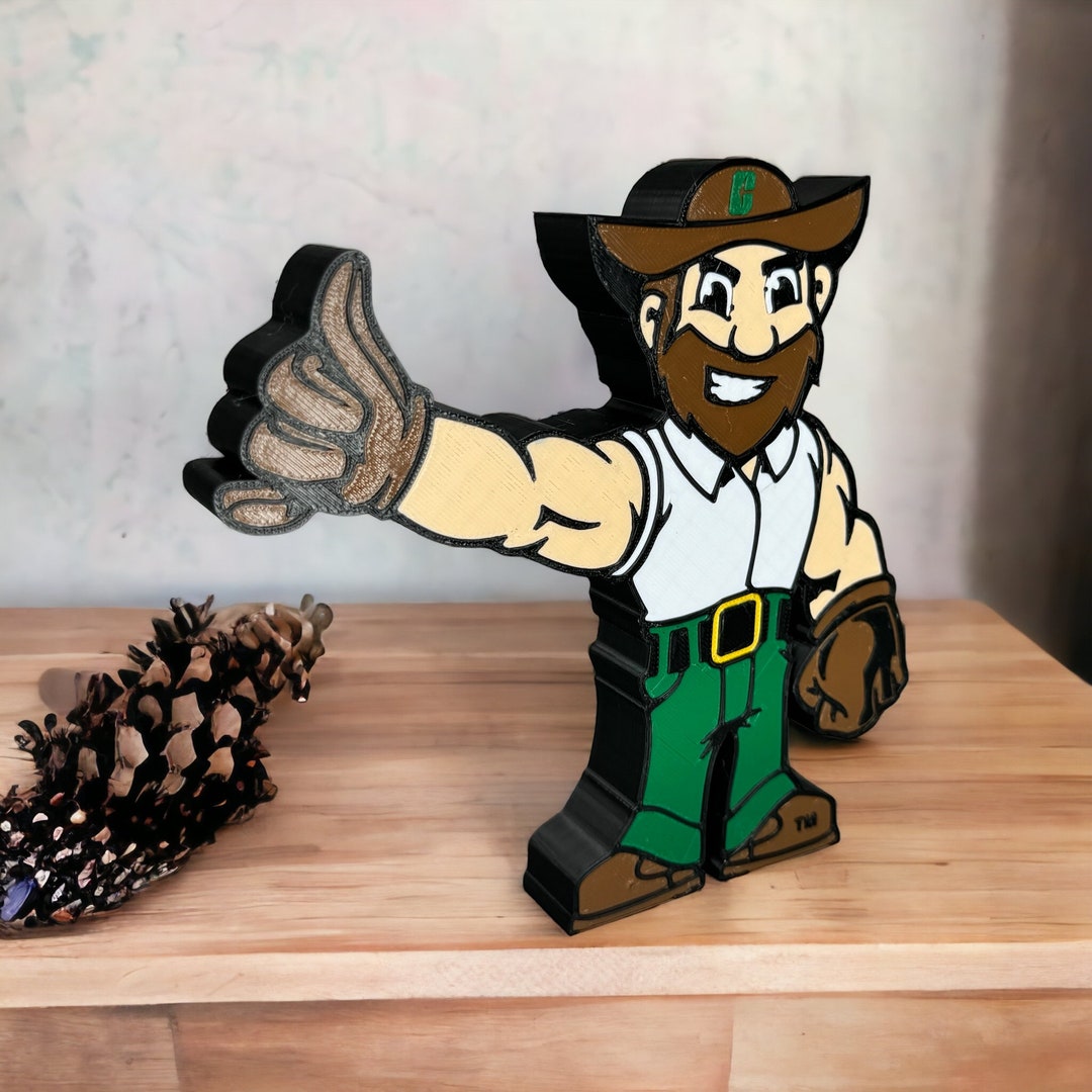 Officially Licensed CHARLOTTE 49ERS 3D Printed Norm the Niner ...