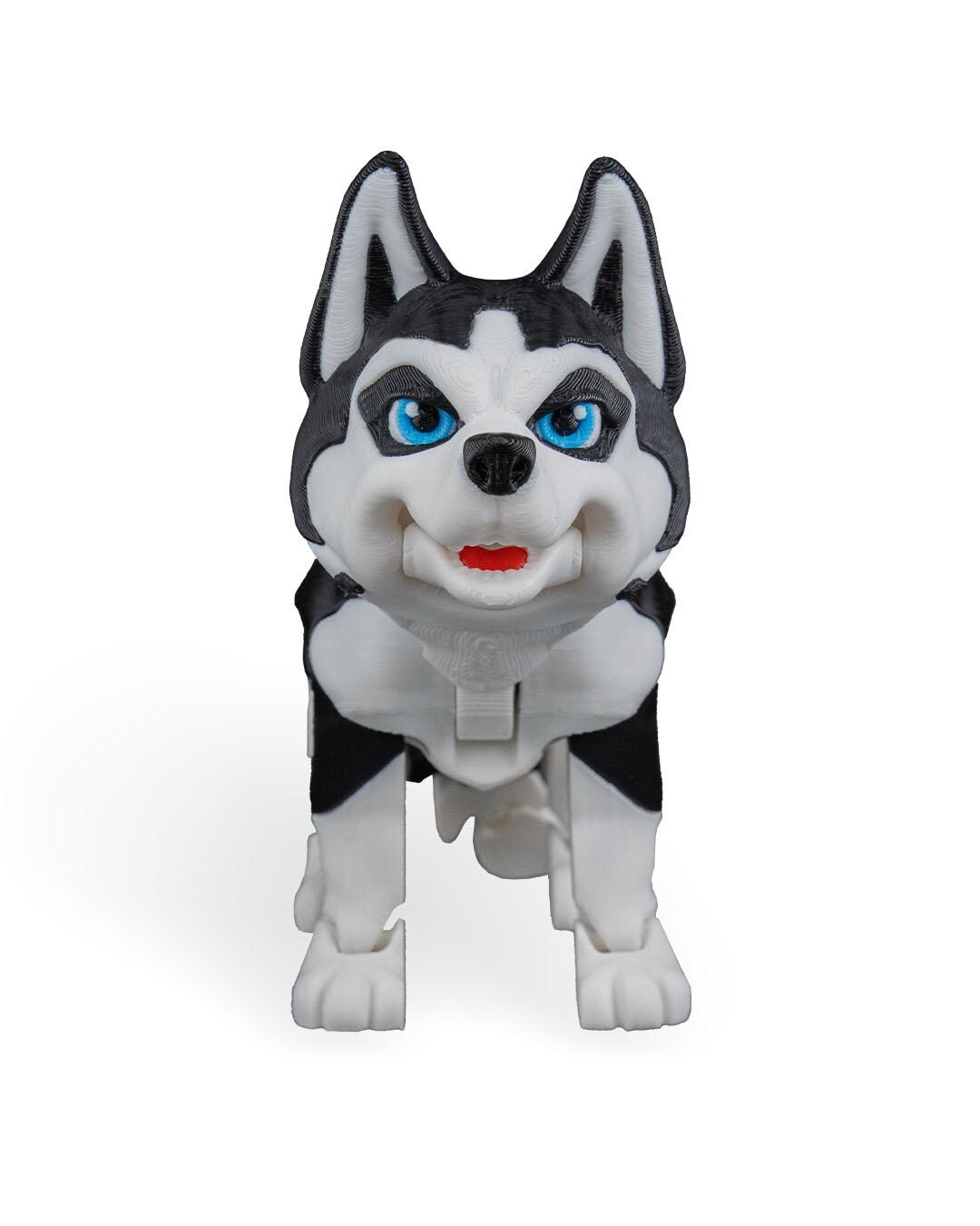 3-D Printed Waggle Tail Husky - Etsy