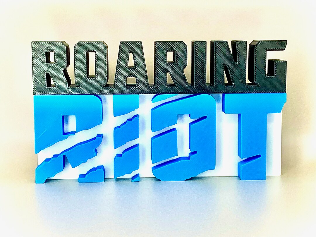 Roaring Riot 3D Printed Decoration - Great for Shelf, Desk, or Office ...