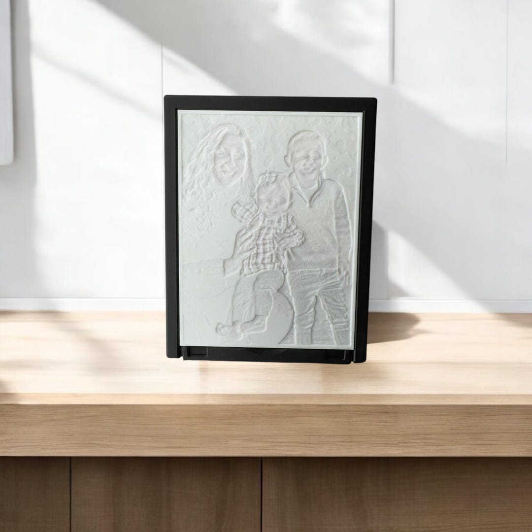 3D Printed Full Color Back-lit Custom Lithophane Framed Picture - Etsy