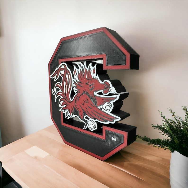 Officially Licensed South Carolina Gamecocks 3D Printed Decoration - Etsy