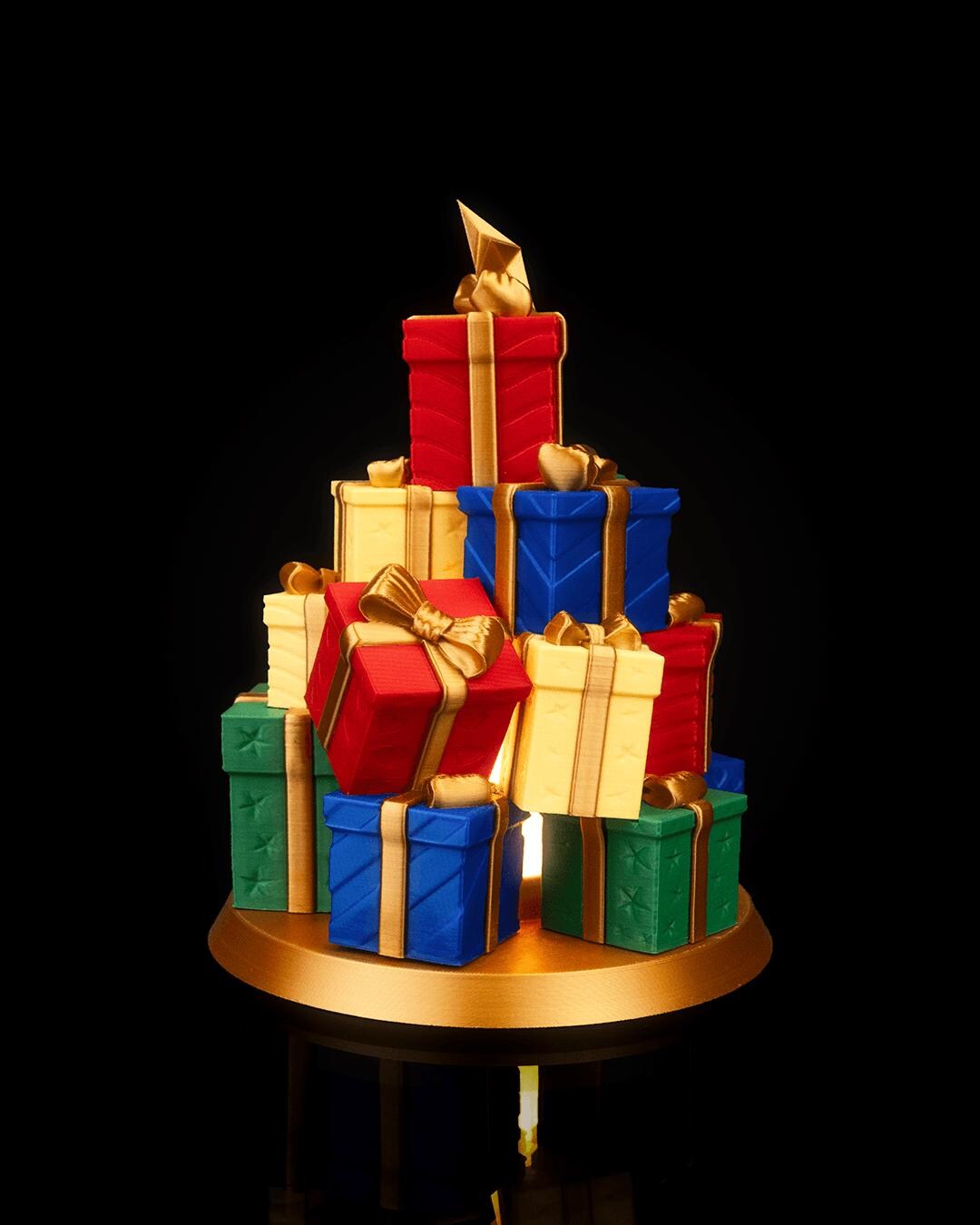 3d Printed Present Tree Gift - Etsy
