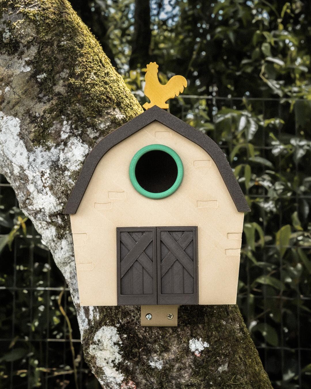 3D Printed Barn Bird House - Etsy