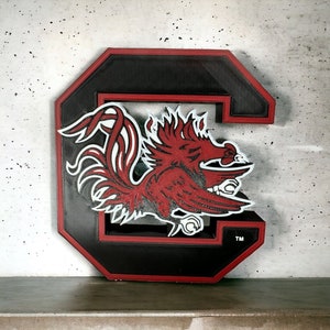 Officially Licensed South Carolina Gamecocks 3D Printed Decoration - Etsy
