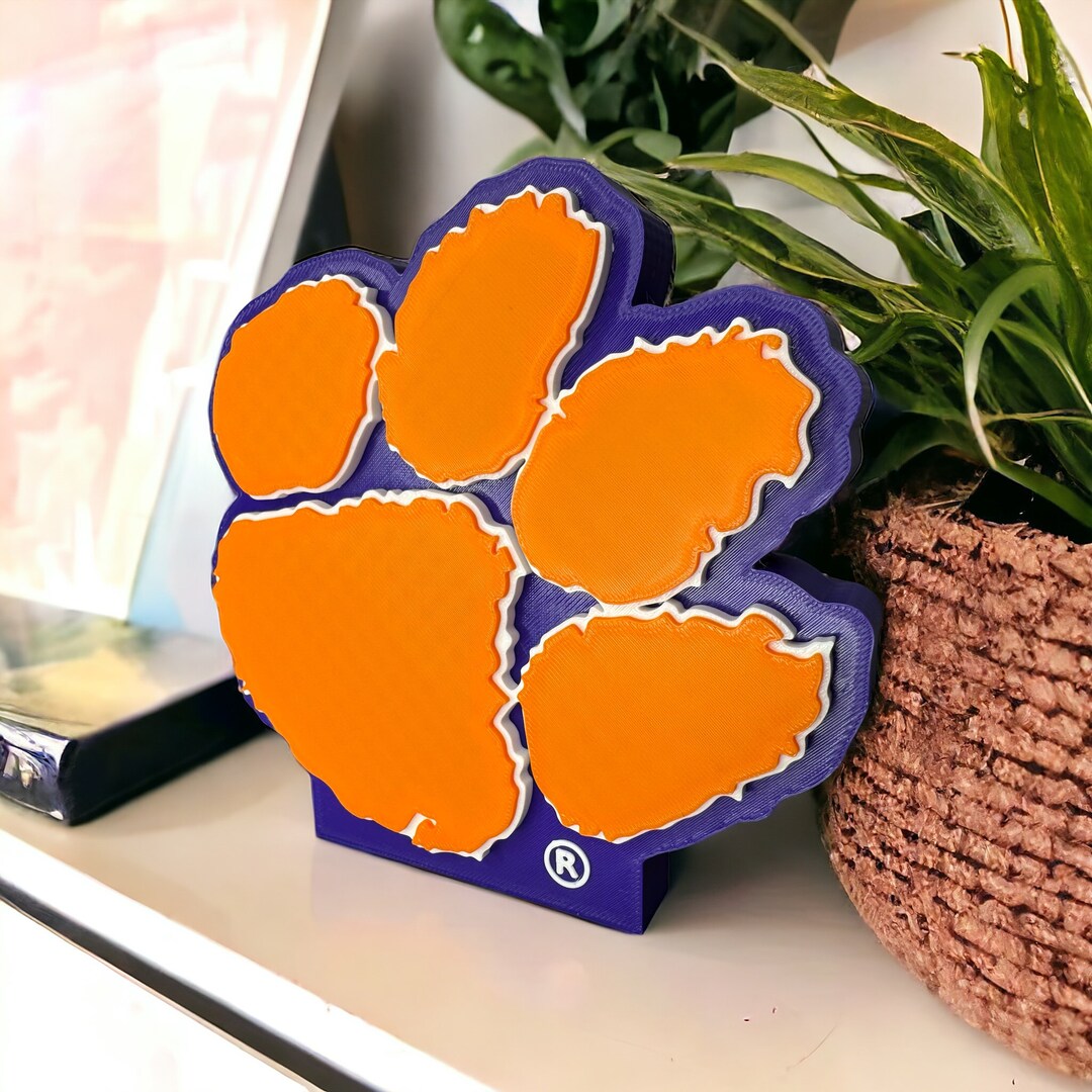 Officially Licensed CLEMSON UNIVERSITY 3D Printed Decoration - Etsy